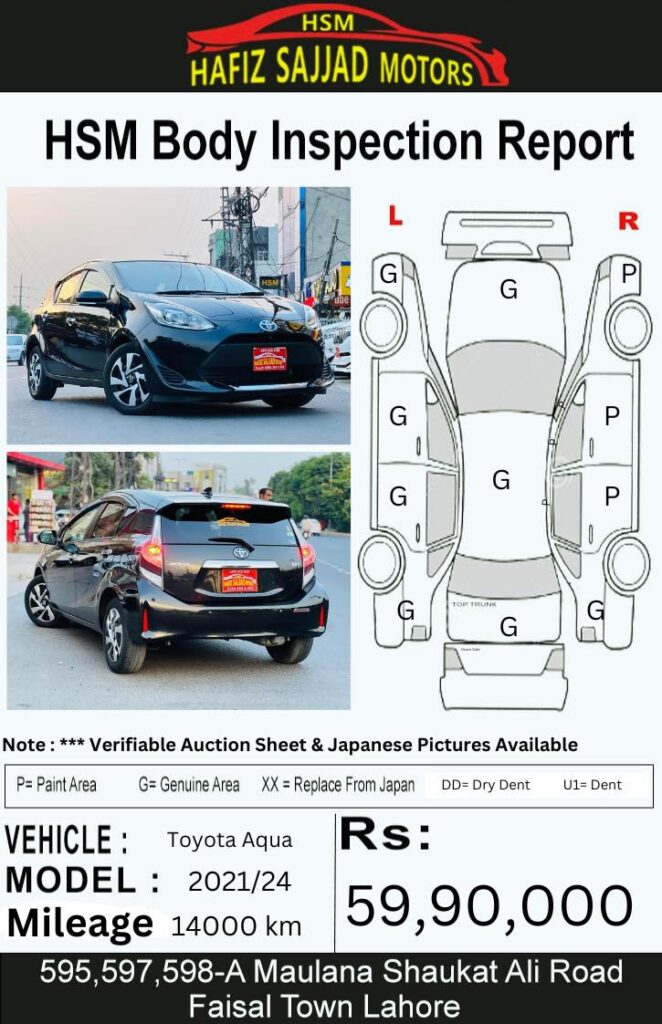 Toyota Aqua S Style Black Edition - Hafiz Sajjad Motors